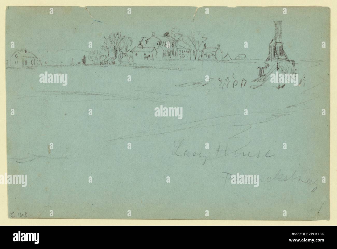Lacy House, Fredericksburg. Morgan collection of Civil War drawings ...