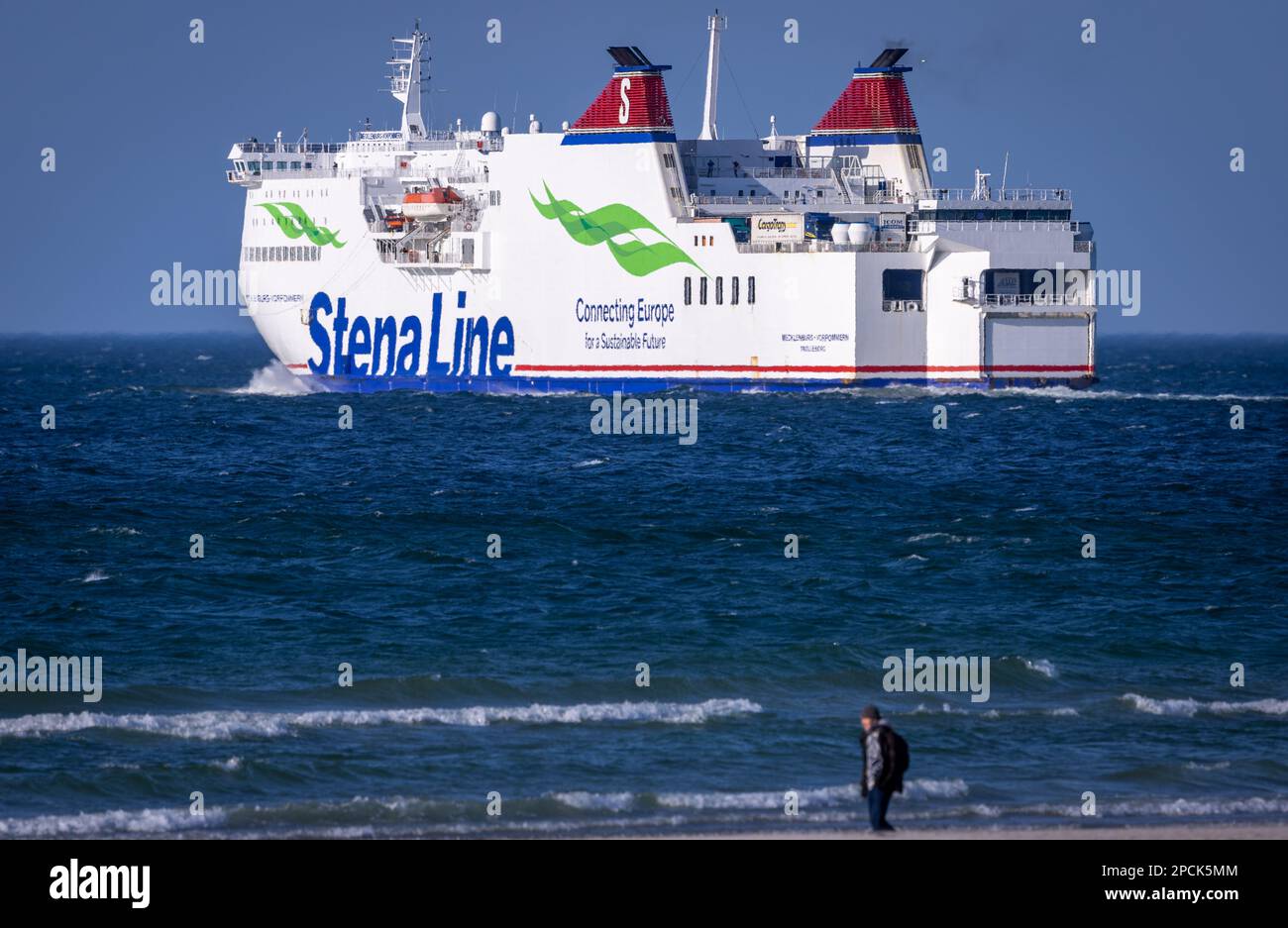 Rostock, Germany. 13th Mar, 2023. The ferry "Mecklenburg-Vorpommern" of ...