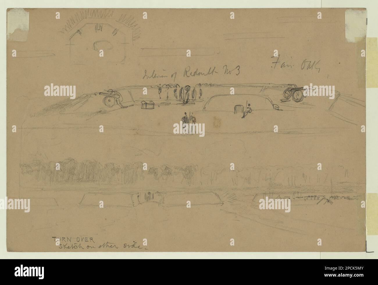 Interior of Redoubt No 3--Fair Oaks. Morgan collection of Civil War ...