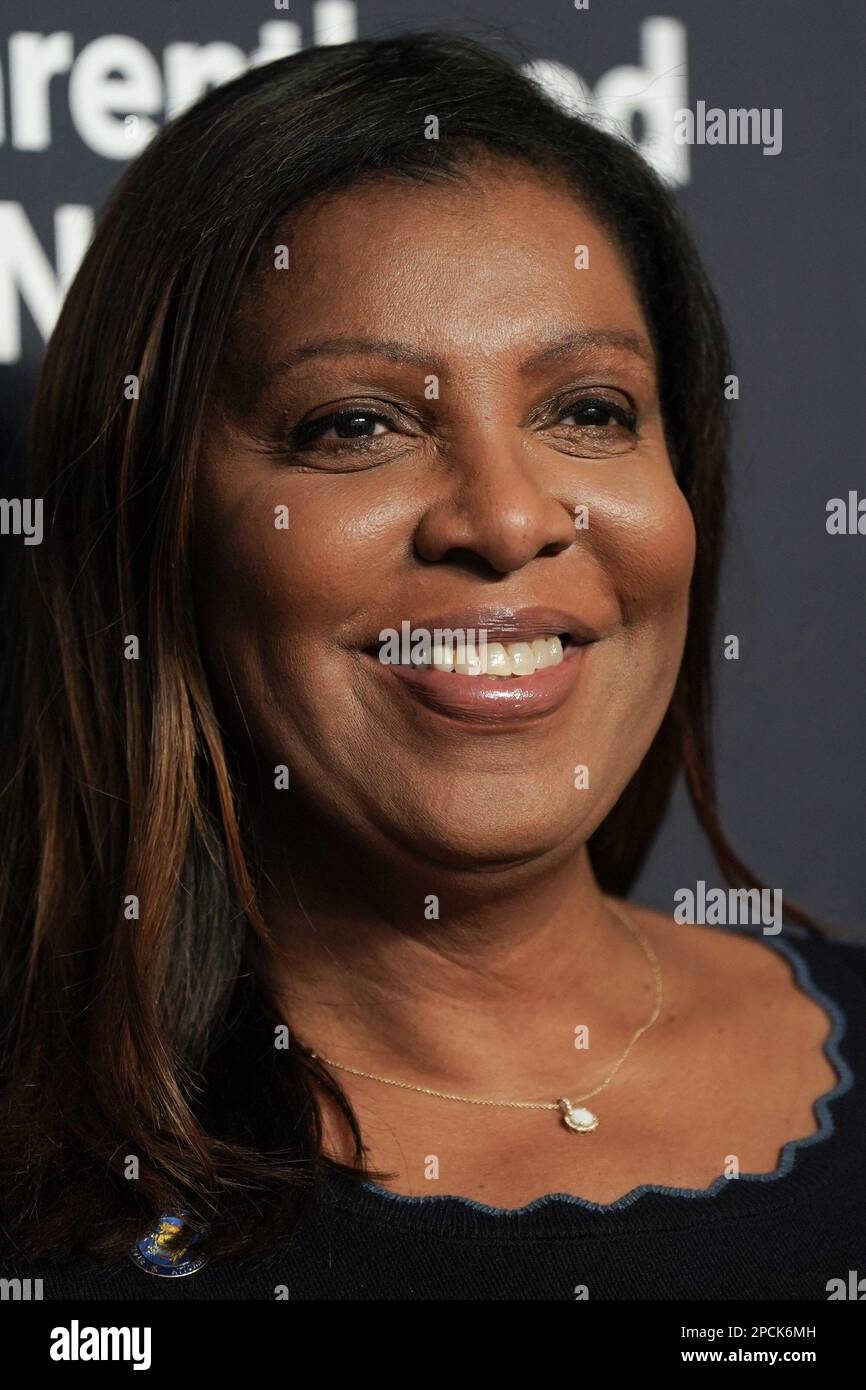 New York, NY, USA. 13th Mar, 2023. Letitia James at arrivals for ...