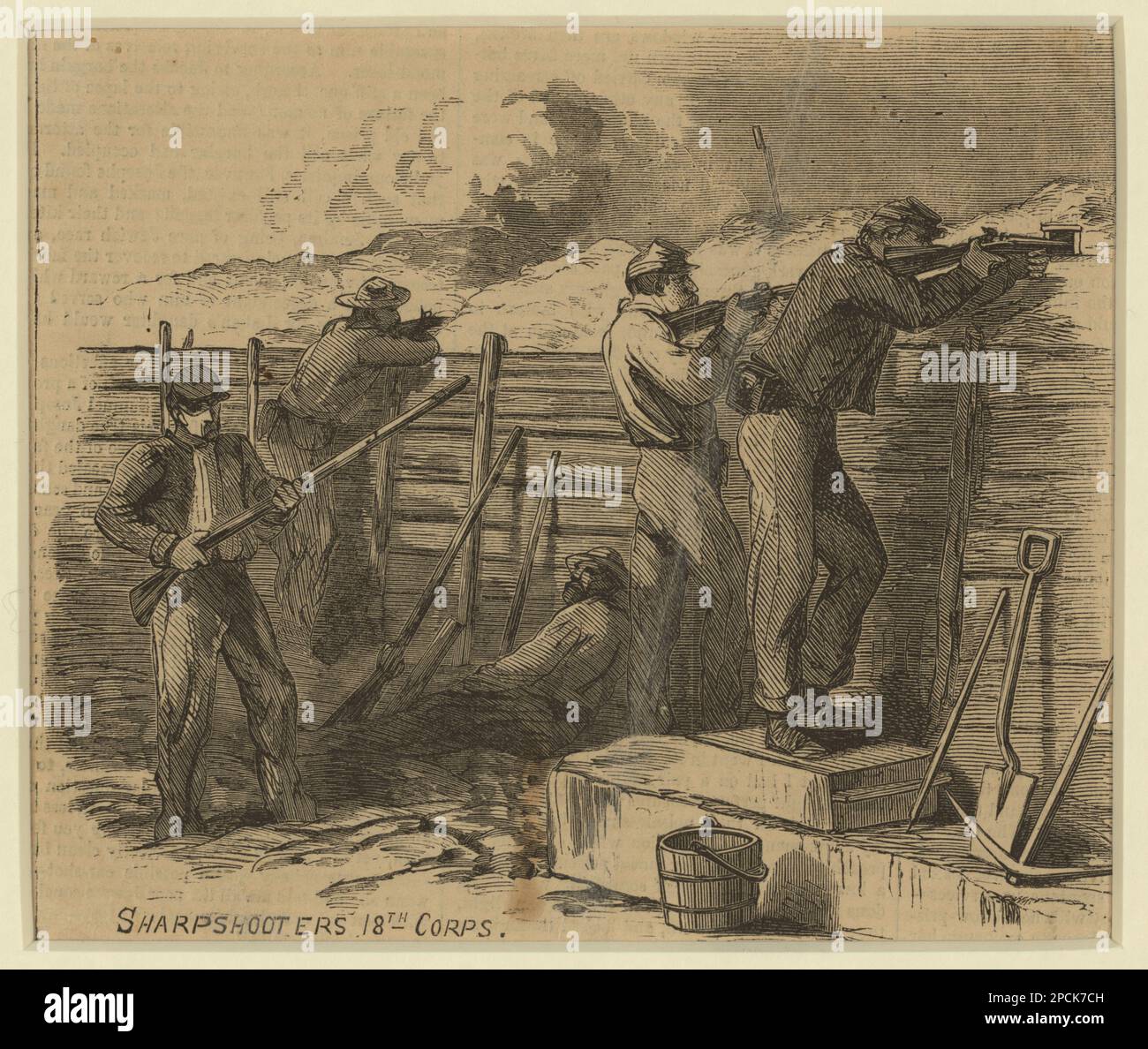 Sharpshooters 18th Corps. Morgan collection of Civil War drawings ...