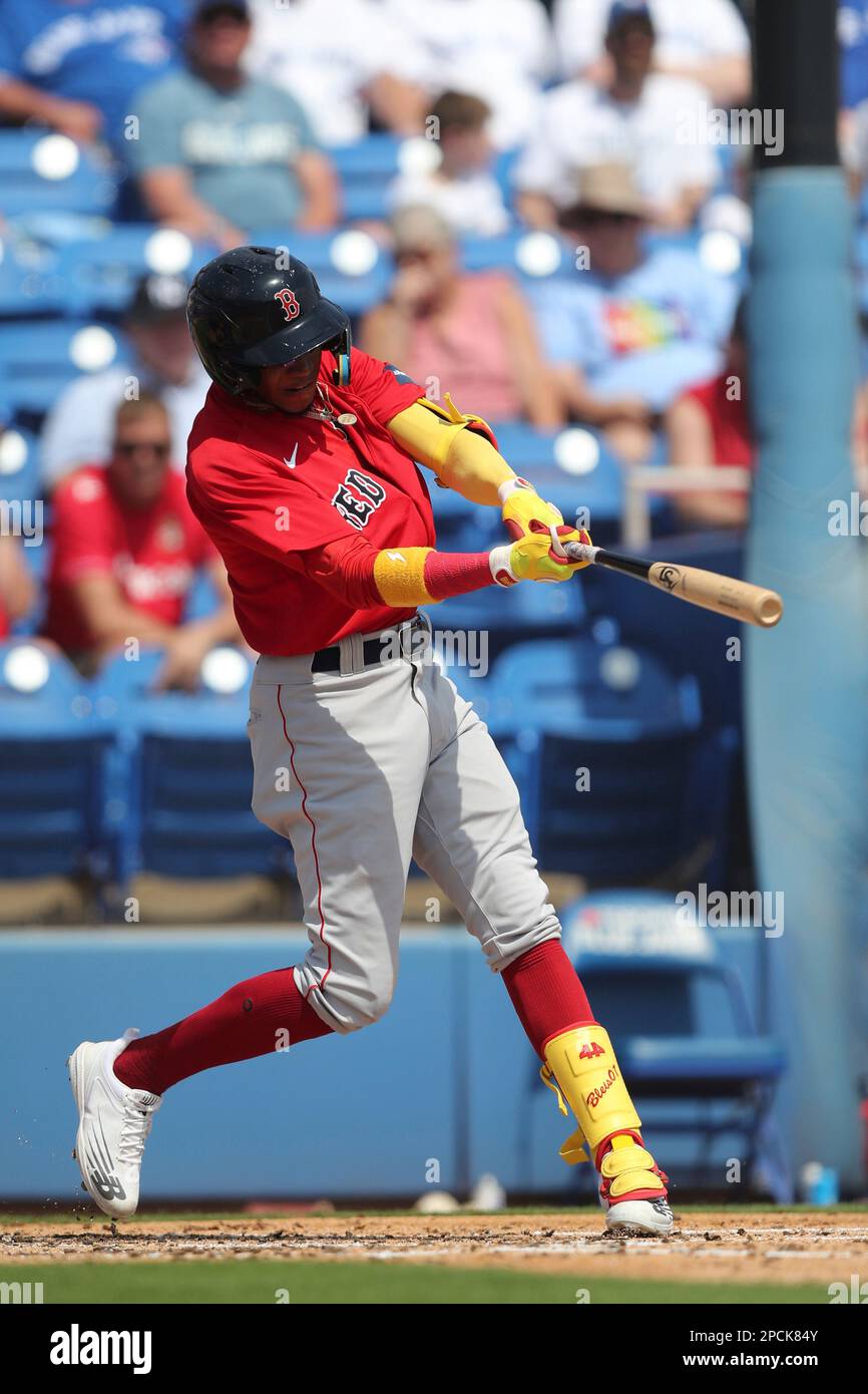 DUNEDIN, FL - MARCH 13: Boston Red Sox outfielder Miguel Bleis (88) at ...