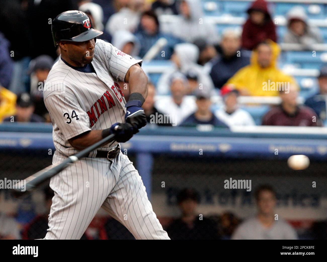 Minnesota Twins' Torii Hunter hits a home run during the fourth inning ...