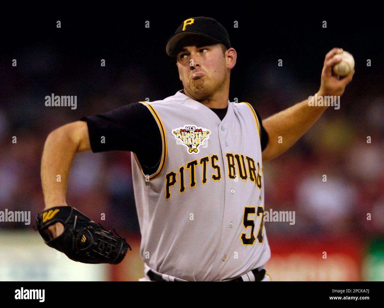 Pittsburgh Pirates' Zach Duke pitches in the first inning against the ...