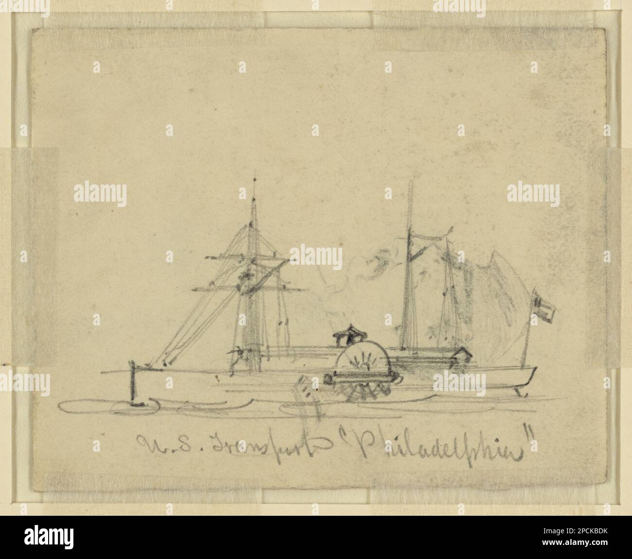 U.S. Transport "Philadelphia". Morgan collection of Civil War drawings ...