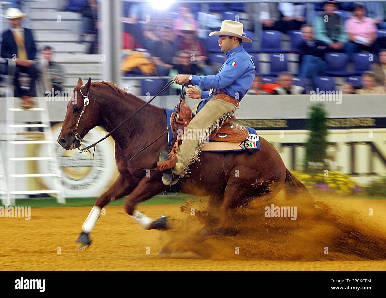 Italy's Marco Ricotta on Peppy Secolo performs during the World Team ...
