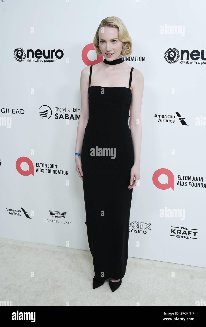 Los Angeles, USA. 12th Mar, 2023. Emily Ruhl arrives at the Elton John ...