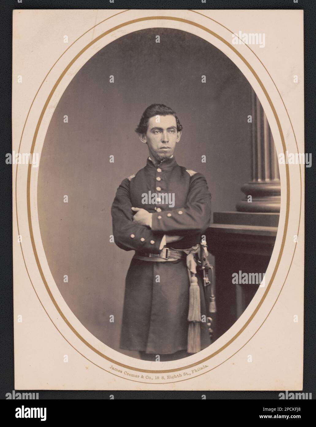 Second Lieutenant Theodore H. Parsons of Co. C, 91st Pennsylvania Infantry Regiment in uniform ...