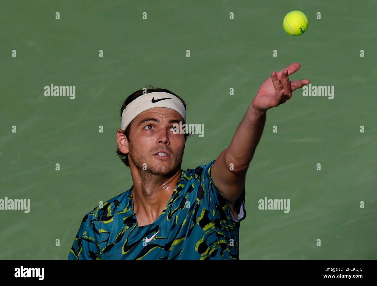 Indian Wells, California, USA. March 13, 2023 Taylor Fritz serves ...