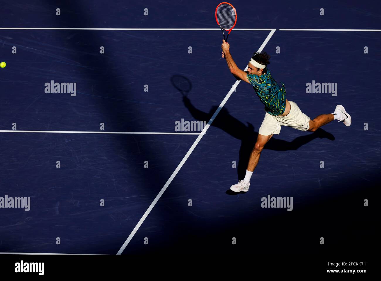 Indian Wells, California, USA. March 13, 2023 Taylor Fritz returns a ...