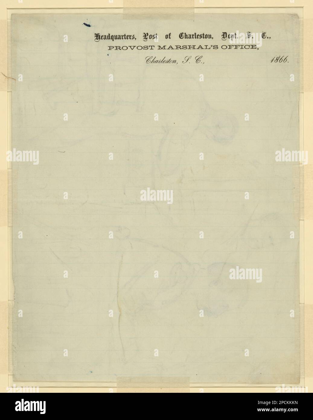 In the Provost's Office. Charleston, 1866. Morgan collection of Civil ...