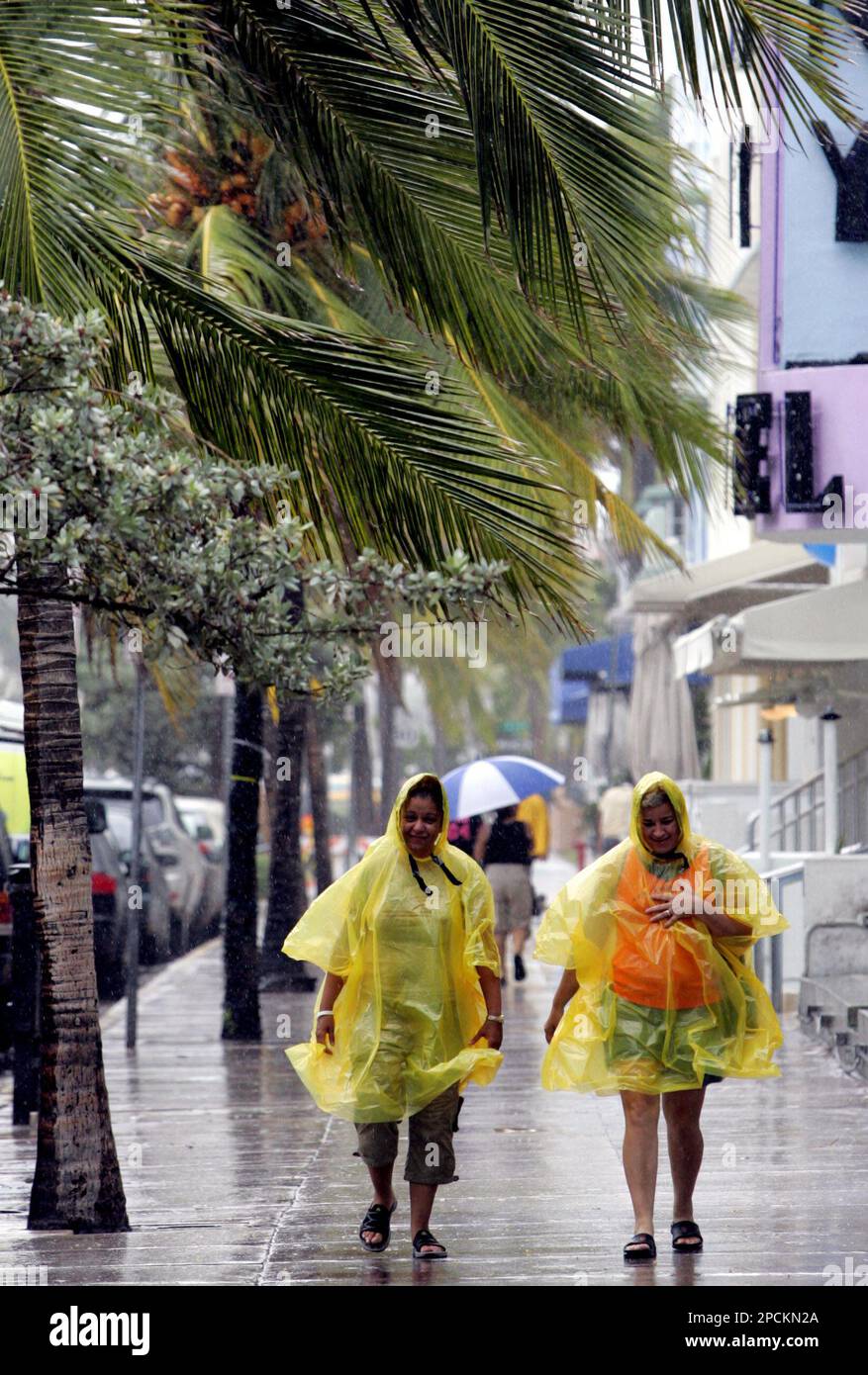 Doris Ruiz, left, and Haydee Colon, right, of Rutherford N.J,. walk ...
