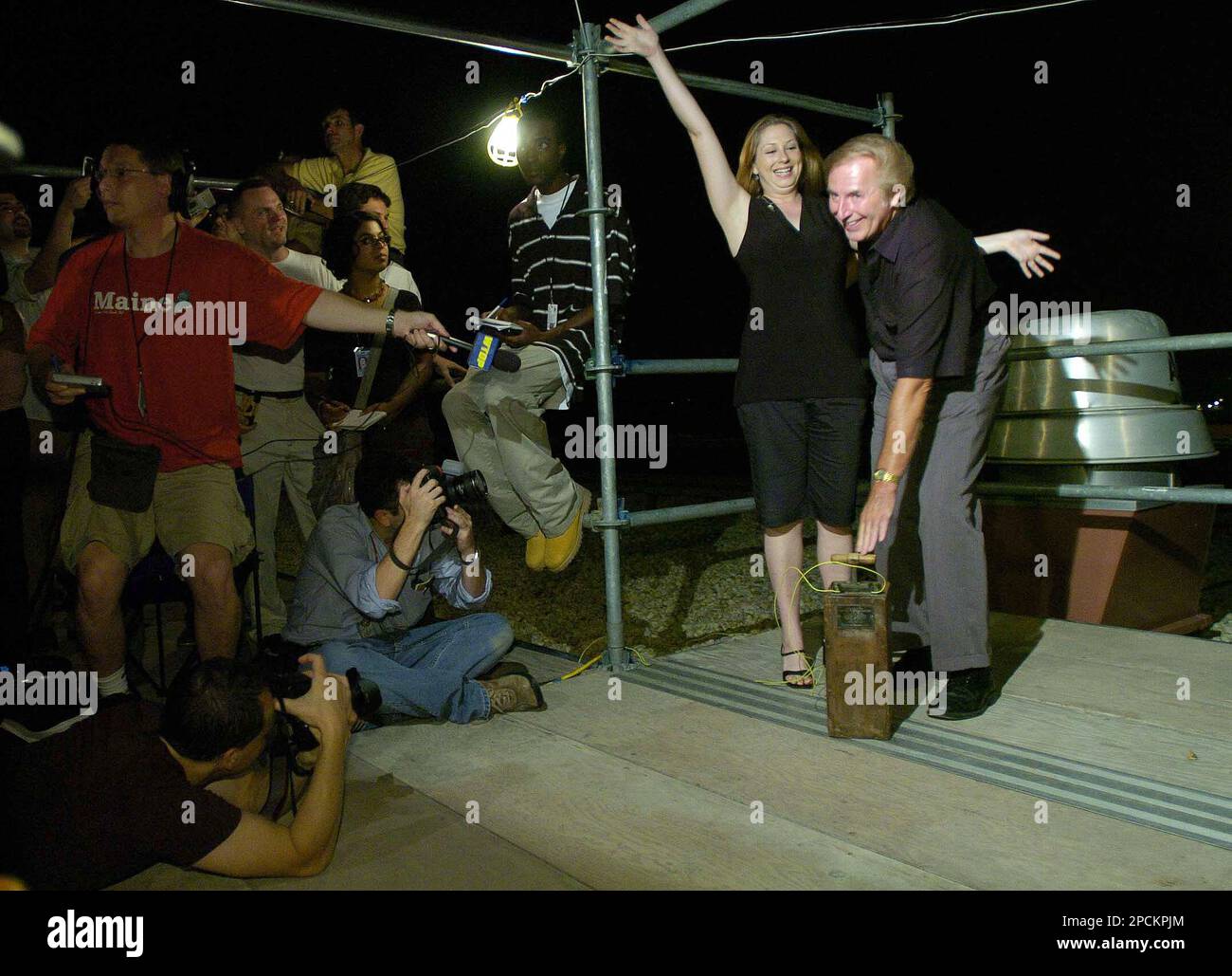 Tiffanie Star Ruefly, second from right, celebrates as her father, Dan ...