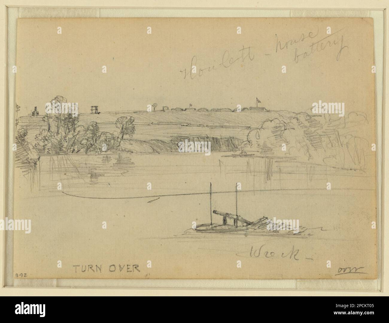 Howlett house battery. Morgan collection of Civil War drawings. Forts ...