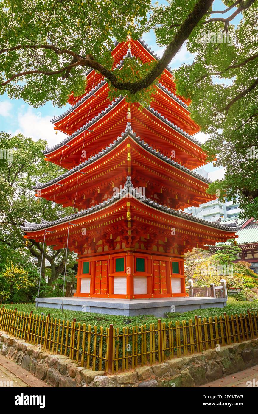 Fukuoka, Japan - Nov 20 2022: Tochoji Temple located in Hakata district ...