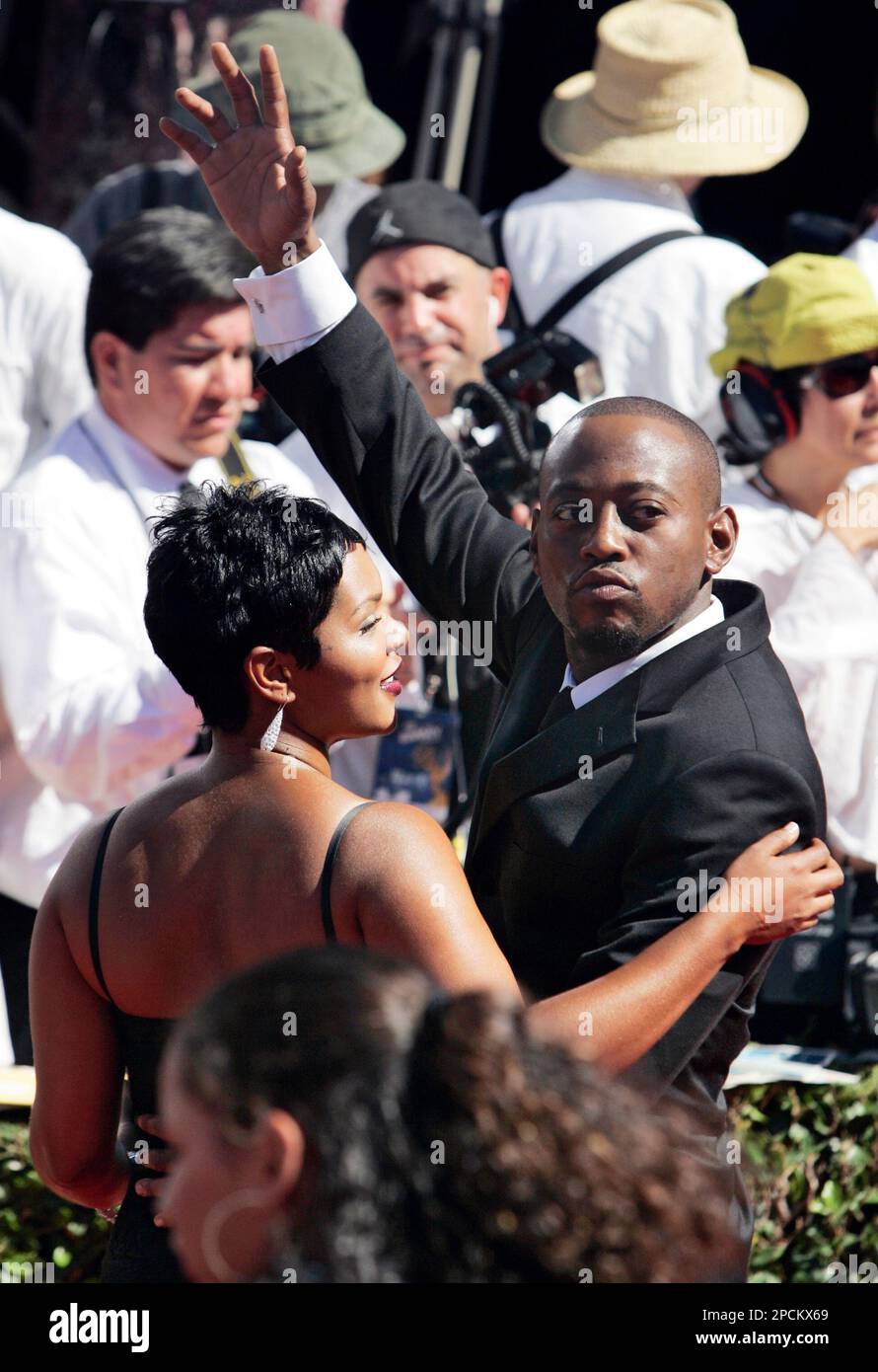 Actor Omar Epps and his wife, Keisha Spivey, arrive for the 58th Annual ...