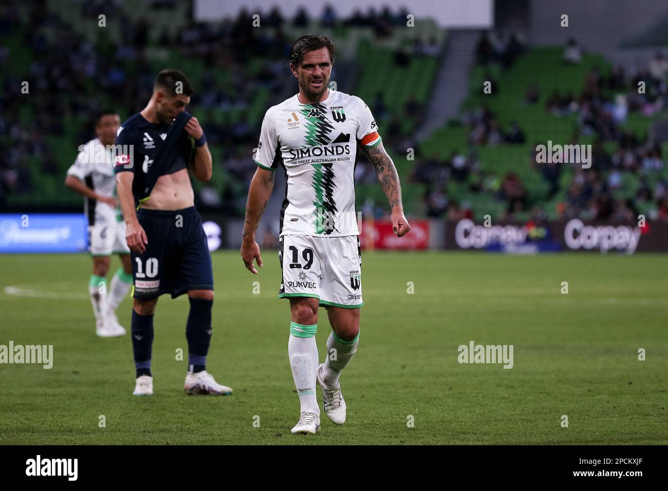 Melbourne, Australia, 13 March, 2023. Joshua Risdon of Western United ...