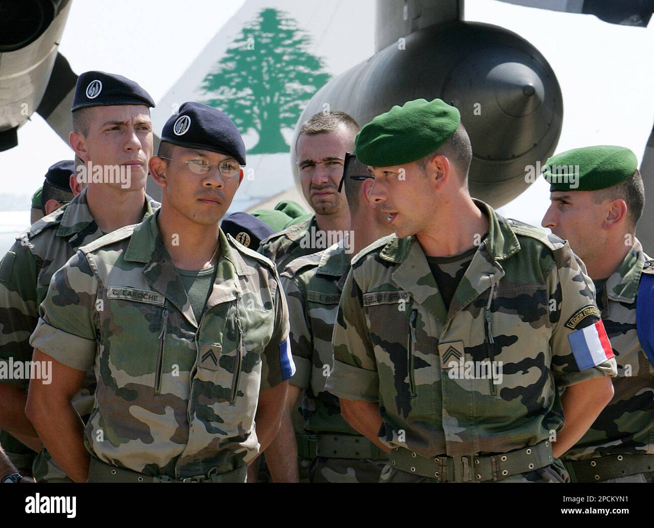 Two French soldiers from the Second Regiment of the Legion of Jenie ...