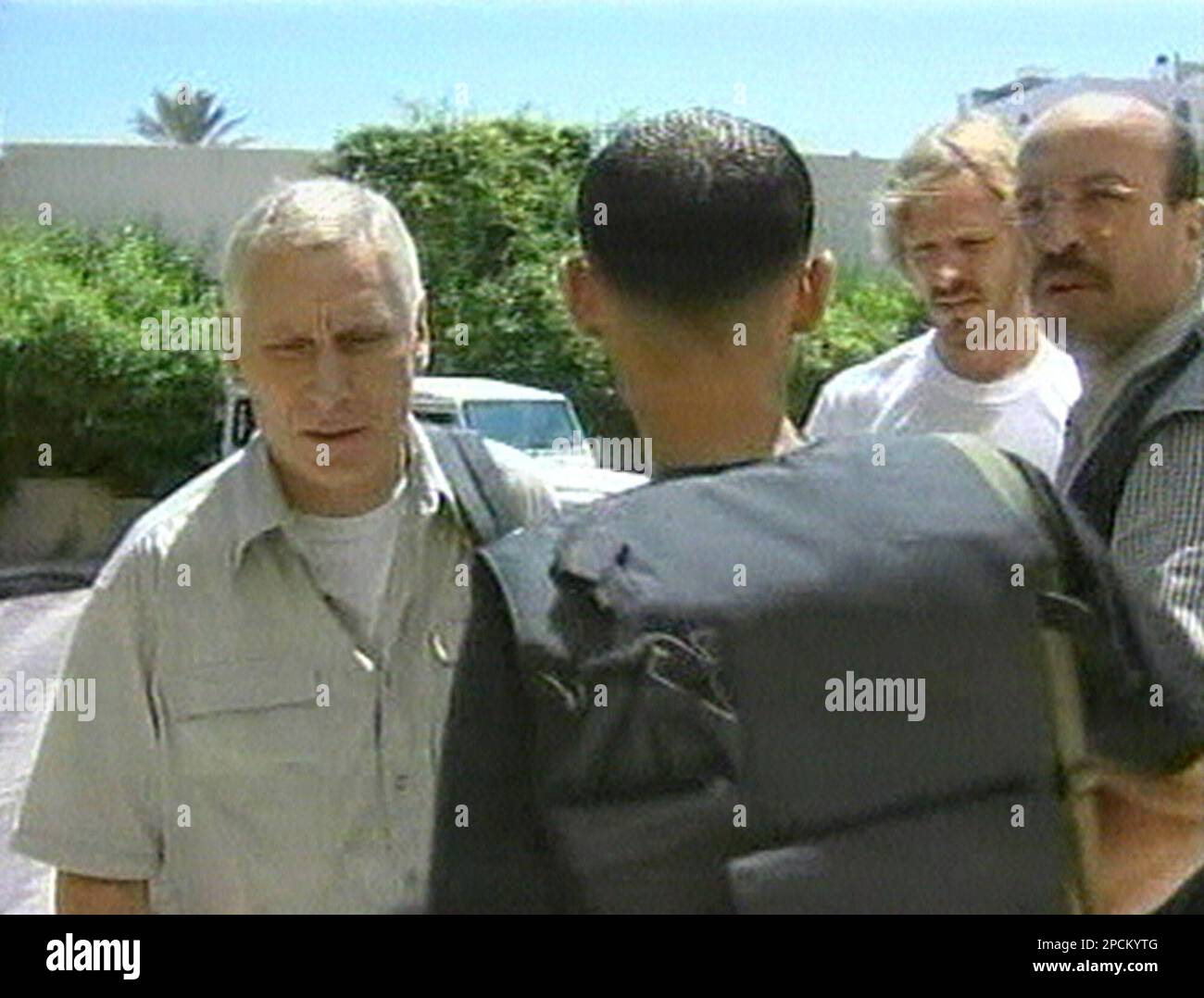 This video image shows the two Fox News journalists, cameraman Olaf ...