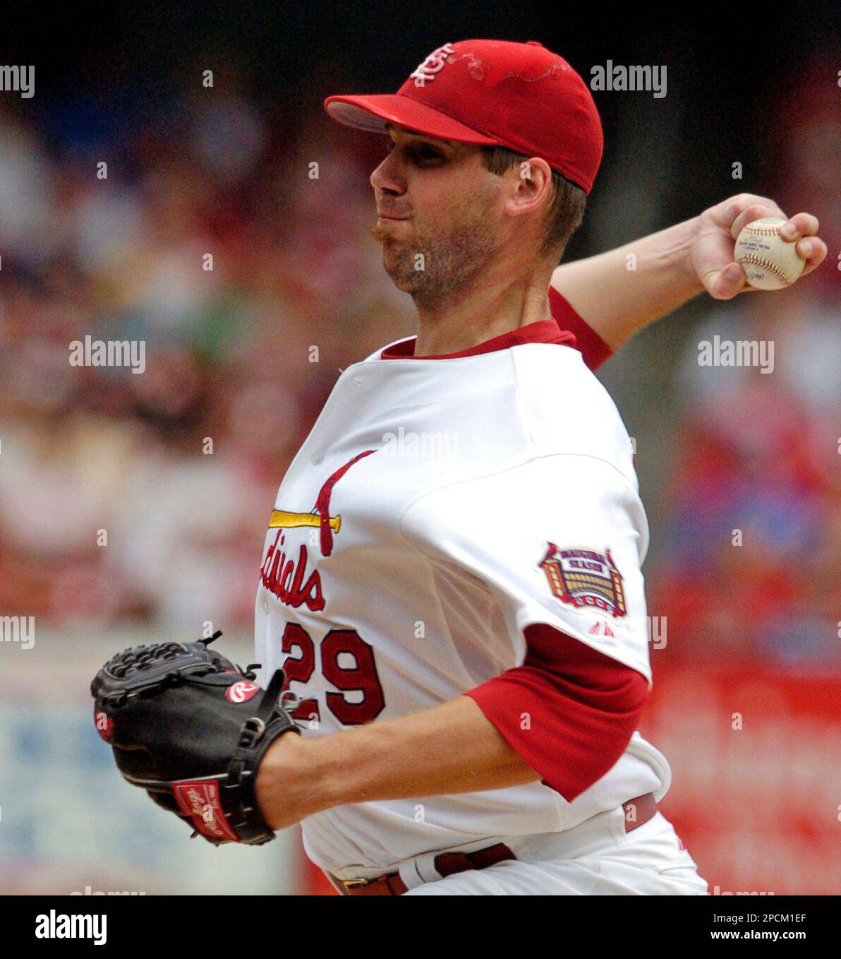 St. Louis Cardinals pitcher Chris Carpenter pitches in the first inning ...