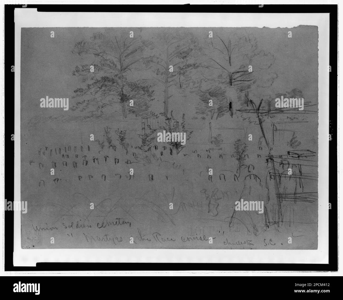 Union Soldiers cemetery, "Martyrs of the Race course," Charleston ...