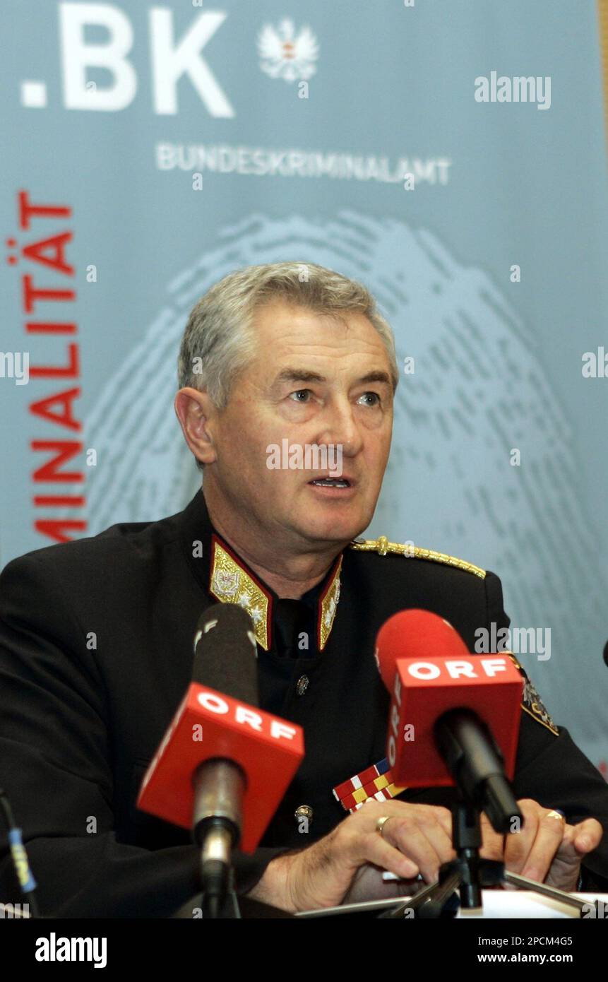 Major General Nikolaus Koch speaks during a press conference at the ...
