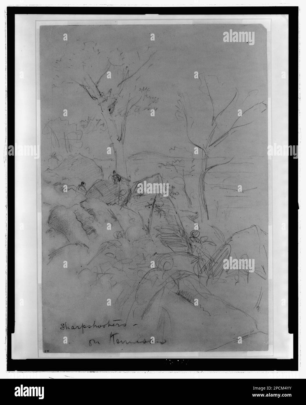 Sharpshooters on Kennesaw. Morgan collection of Civil War drawings ...