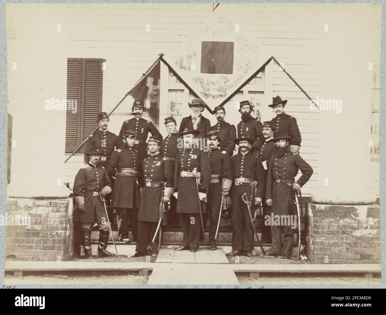 Major General D. B. Birney and staff , Brandy Station, Virginia ...