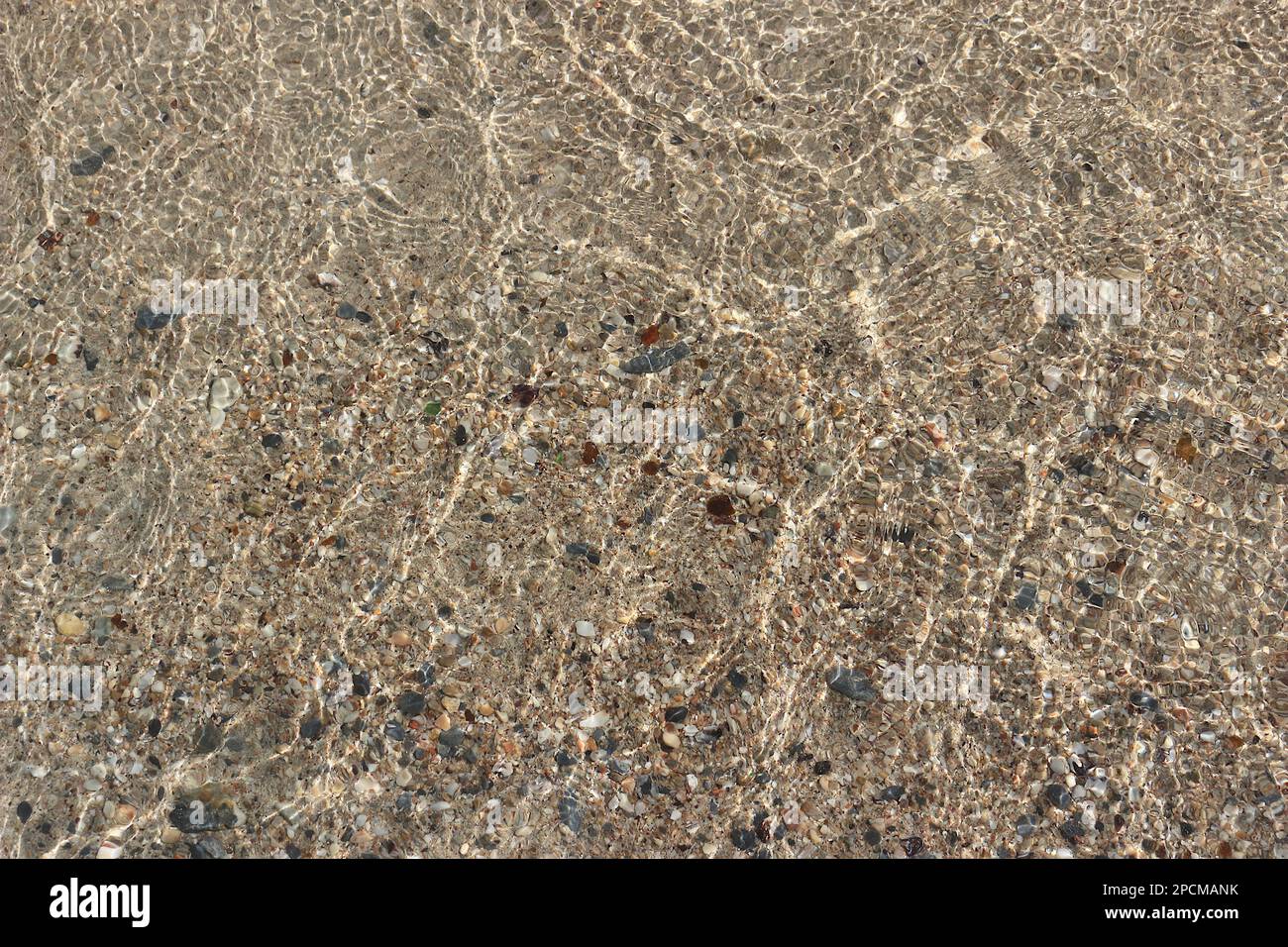 The water surface is so clear that you can see through and see the ...