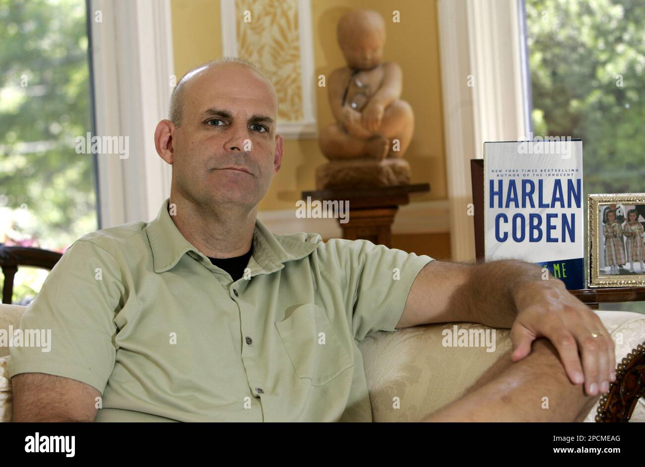 ** ADVANCE FOR SUNDAY, AUG. 27 **Author Harlan Coben sits in the living ...