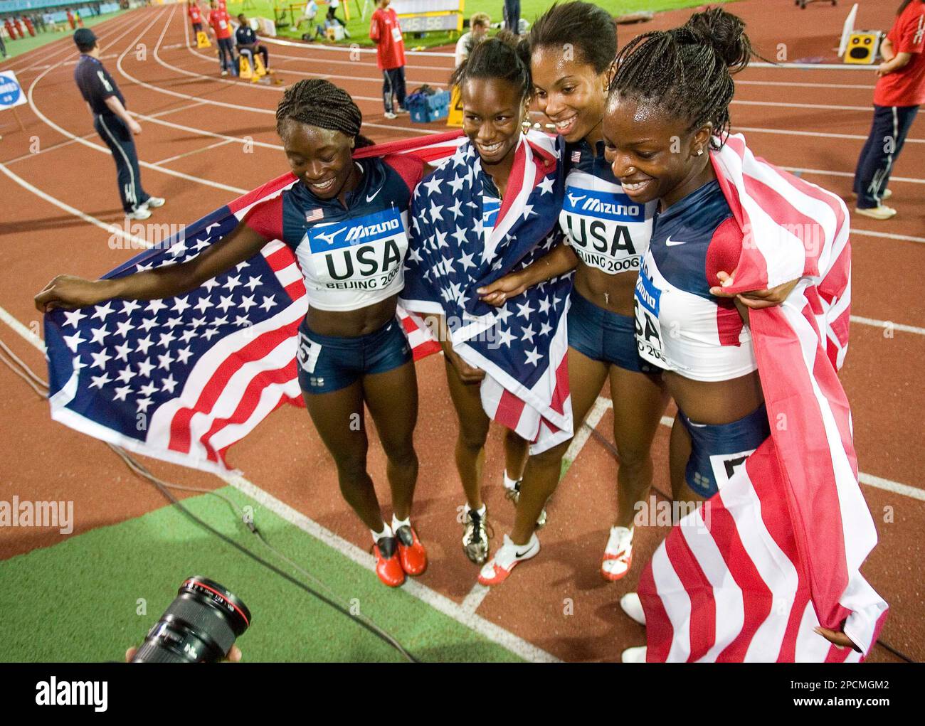From left, United State's Jeneba Tarmoh, Gabby Mayo, Alexandria ...