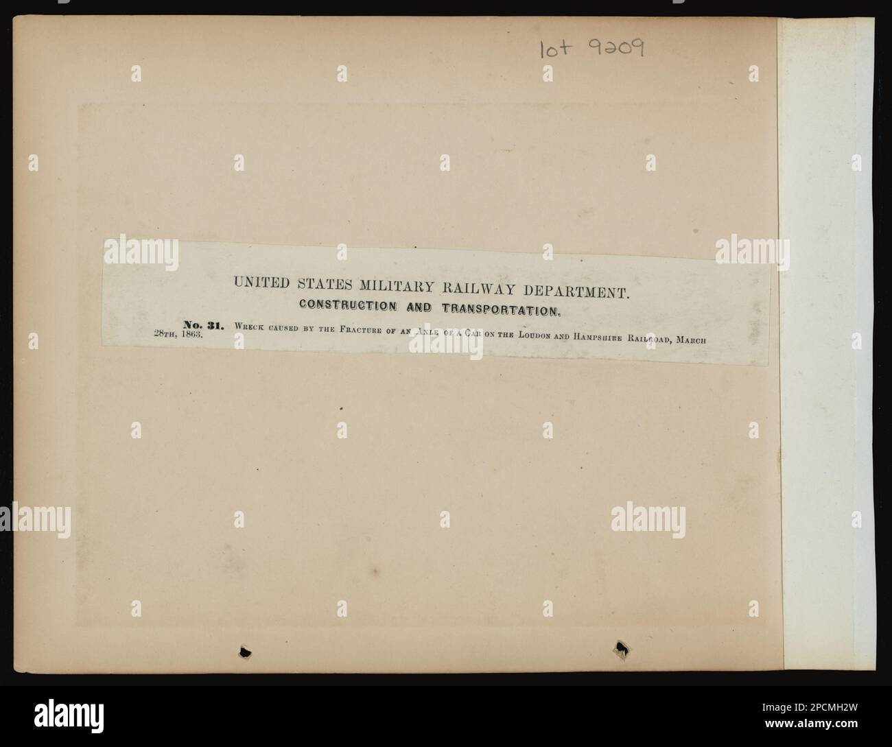 Wreck caused by the fracture of an axle of a car on the Loudon and ...