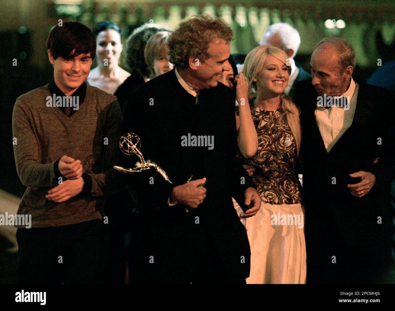 Cast members and producers of the Disney Channel film "High School ...