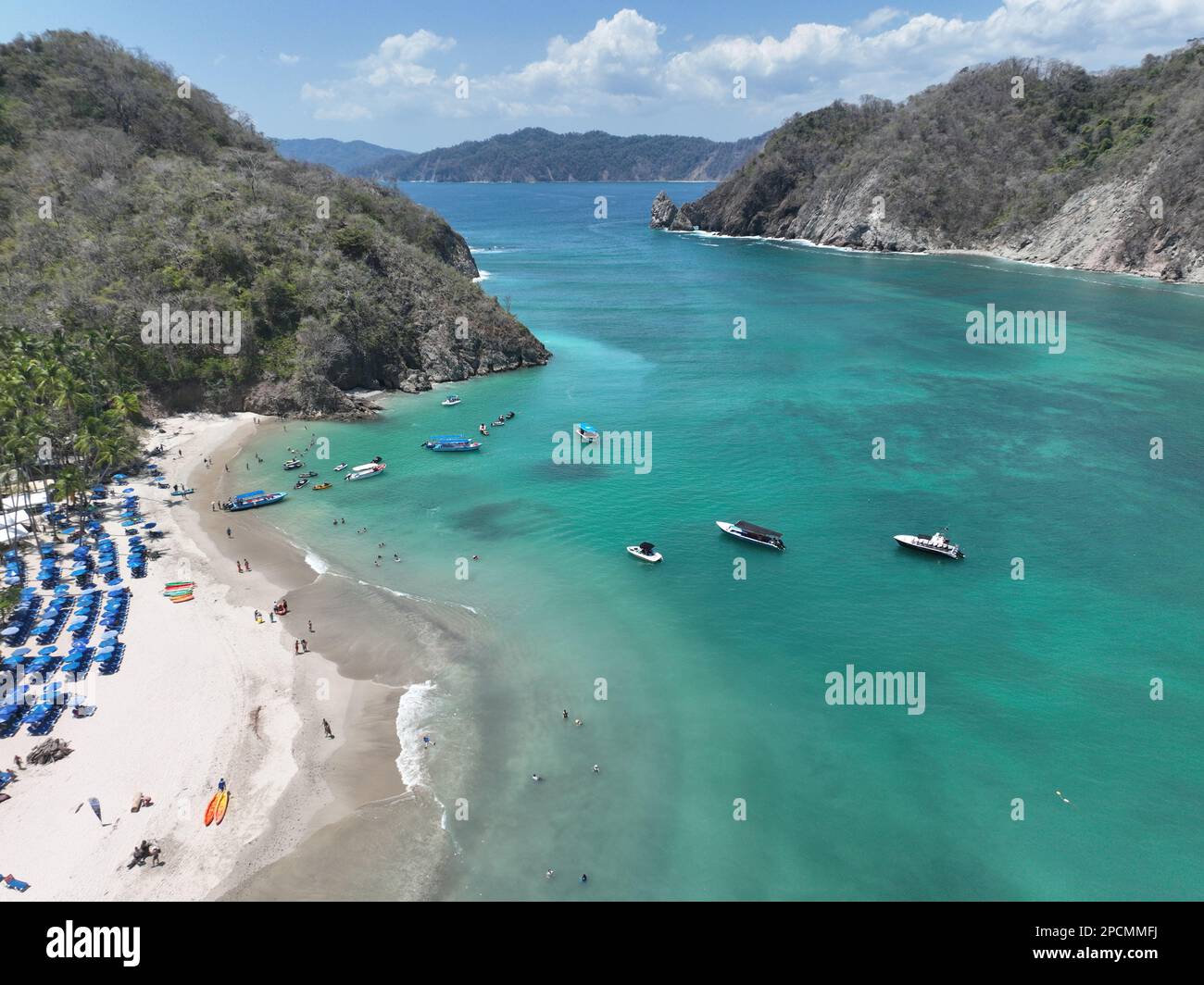 Located in the Gulf of Nicoya Tortuga Island (Isla Tortuga), Pacific ...