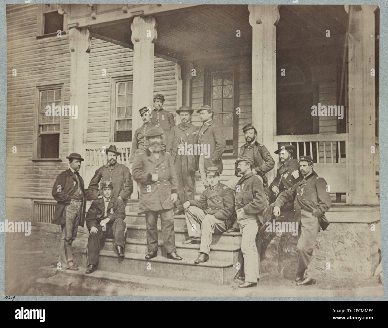 Maj. General John Sedgwick and staff. No. B619, Title from item, Gift ...