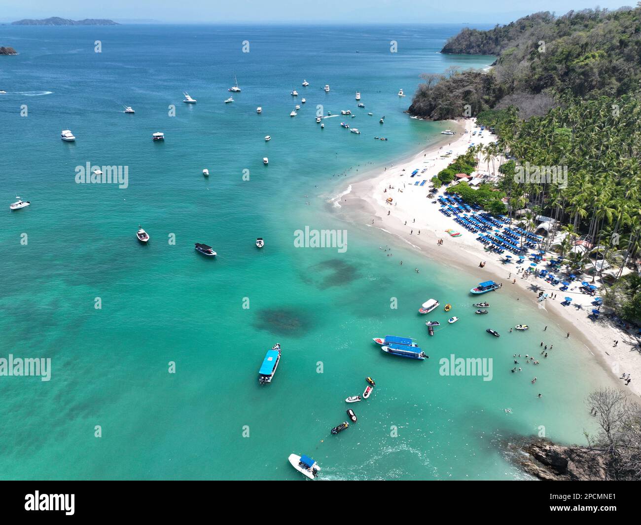 Located in the Gulf of Nicoya Tortuga Island (Isla Tortuga), Pacific ...