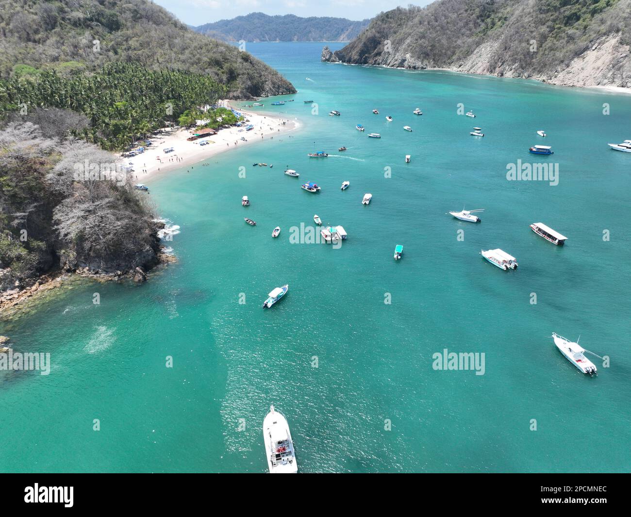 Located in the Gulf of Nicoya Tortuga Island (Isla Tortuga), Pacific ...