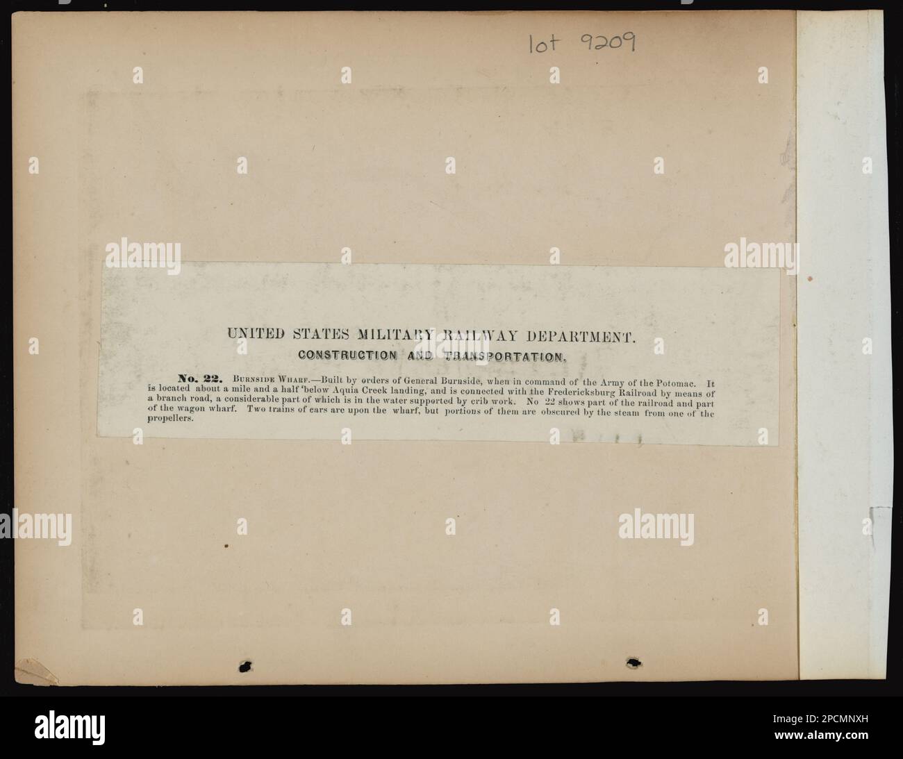 Burnside Wharf. Forms part of Civil War photos, military construction ...