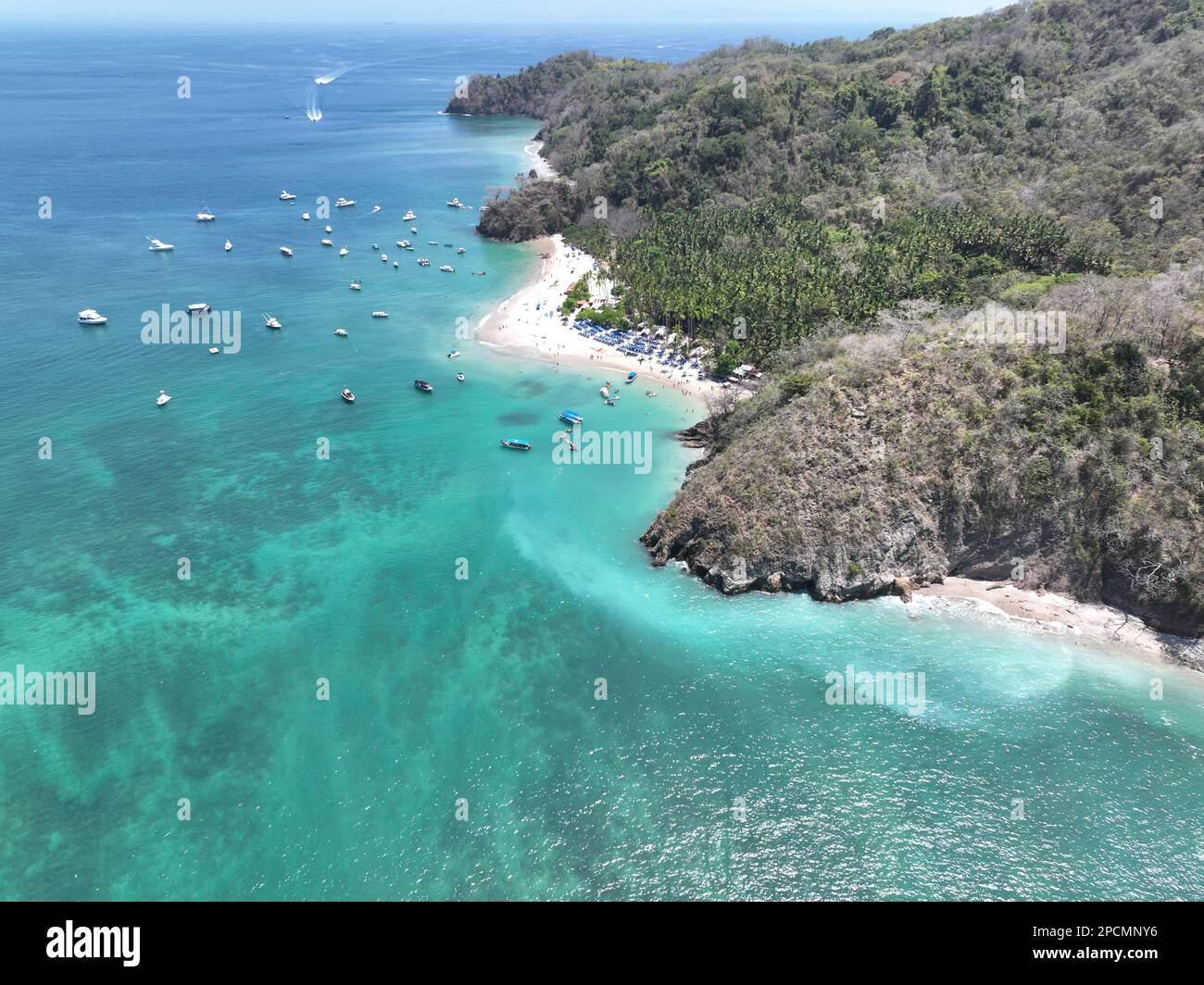 Located in the Gulf of Nicoya Tortuga Island (Isla Tortuga), Pacific ...