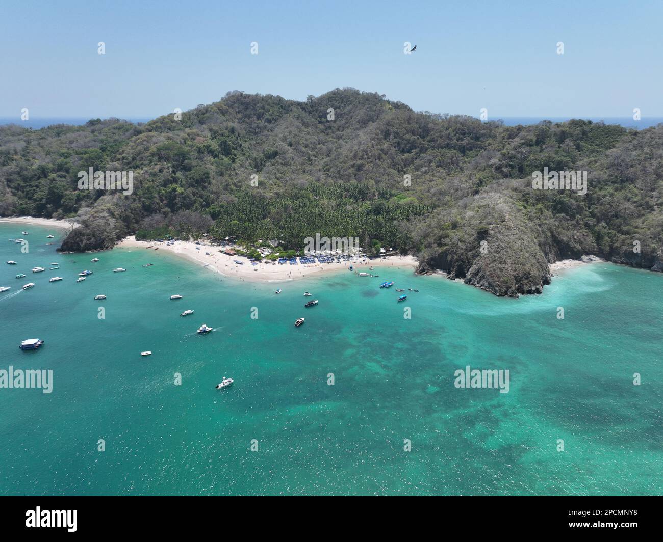 Located in the Gulf of Nicoya Tortuga Island (Isla Tortuga), Pacific ...