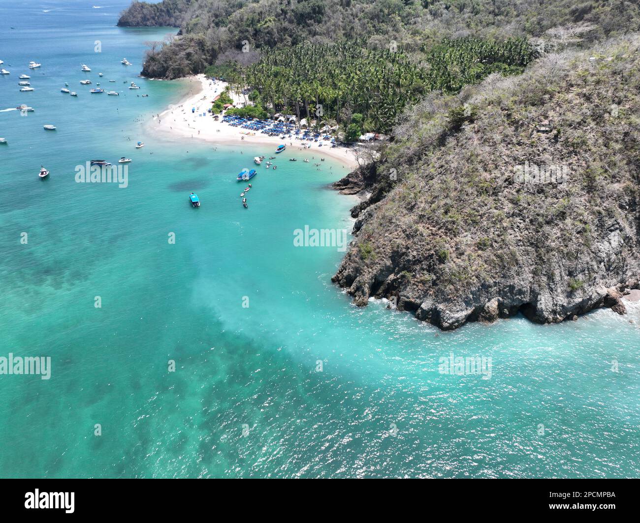 Located in the Gulf of Nicoya Tortuga Island (Isla Tortuga), Pacific ...