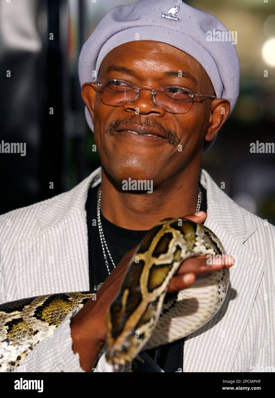Actor Samuel L. Jackson poses for photographers at the premiere of ...