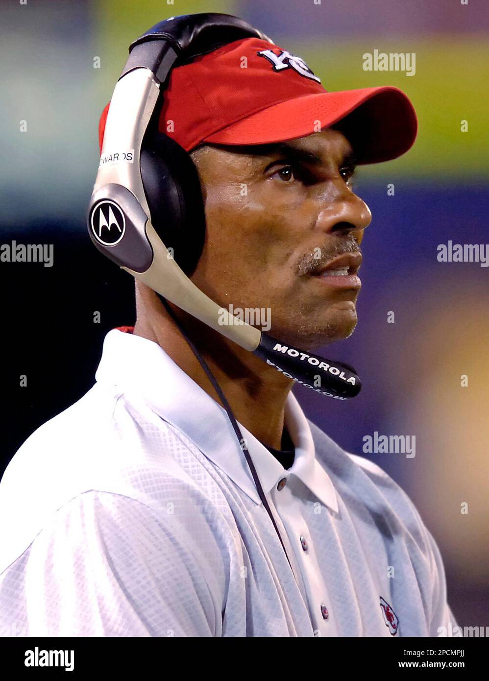Kansas City Chiefs coach Herm Edwards looks on during the fourth ...