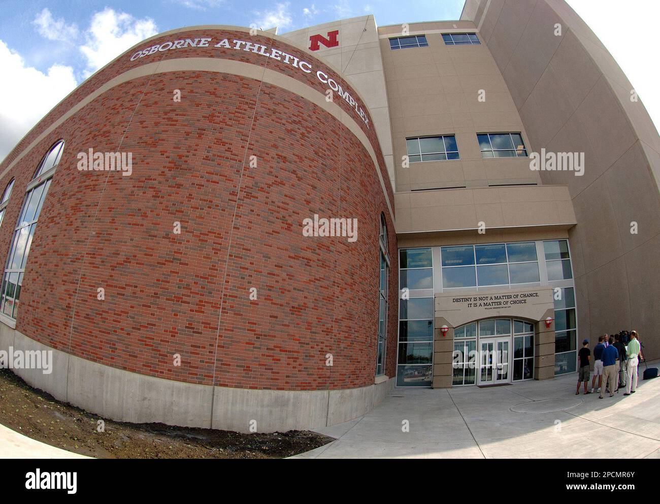 Nebraska athletic director Steve Pederson meets with members of the ...