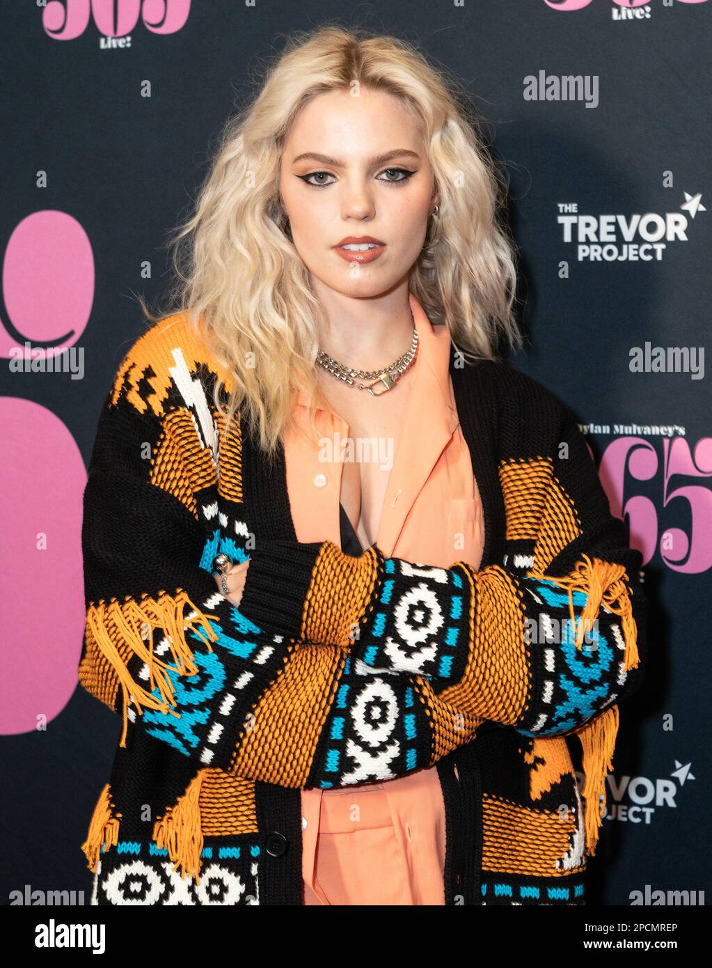 New York, USA. 13th Mar, 2023. Renee Rapp wearing dress by MSGM attends ...