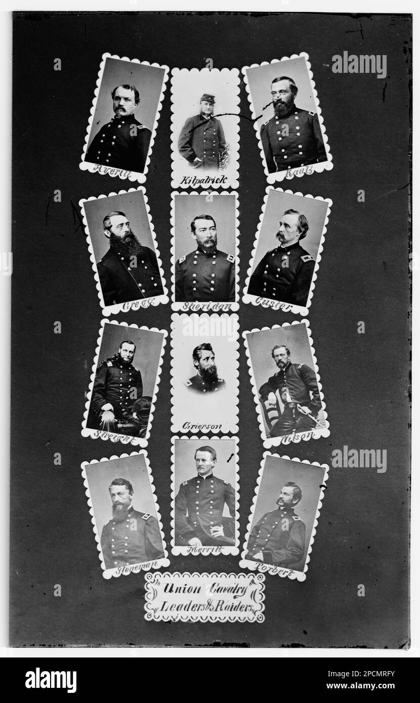 Union Cavalry leaders & raiders: Averill, Kilpatrick, Kautz, Gregg ...