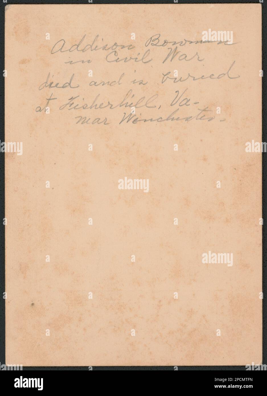 Private Addison J. Bowman of Co. K, 57th Virginia Infantry Regiment in ...