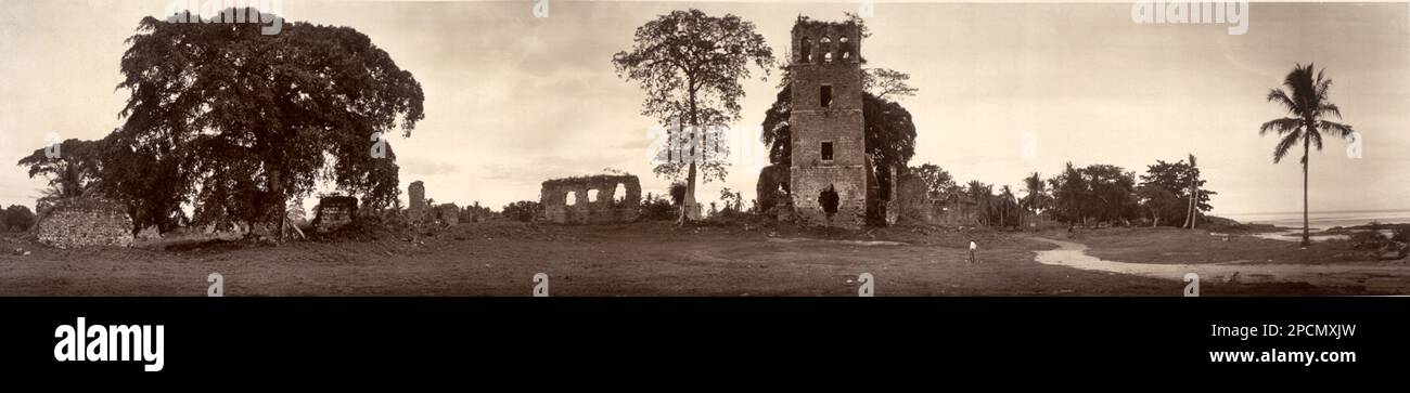 PANAMA , 1930 : Ruins of Old Panama, founded 1519, destroyed 1671 ...