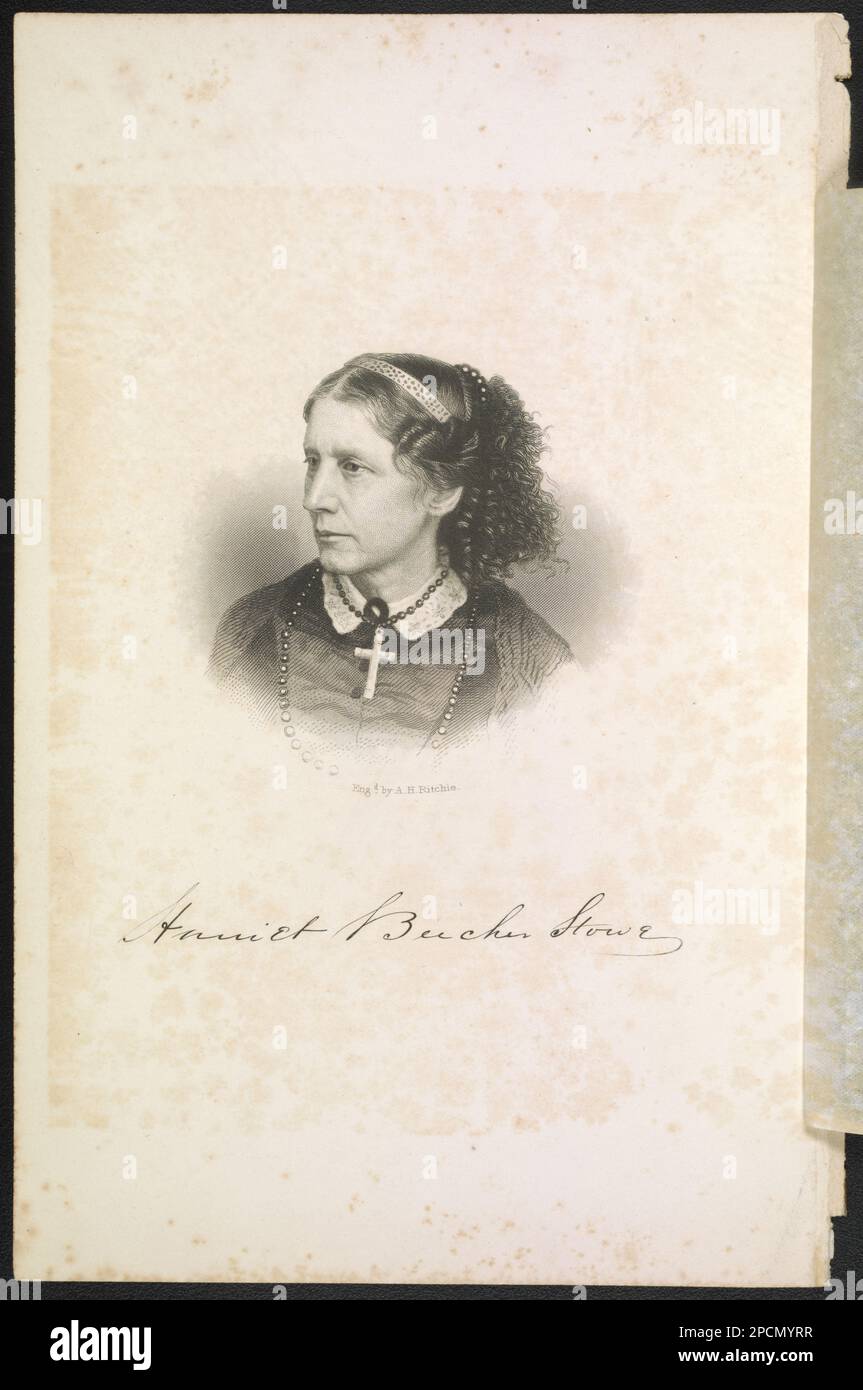 Harriet Beecher Stowe / Engd. by A.H. Ritchie.. Liljenquist Family Collection of Civil War ...