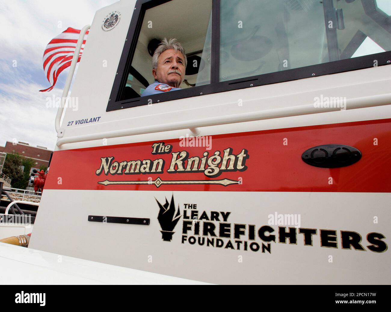 Boston Fire Department Master of fire boats Jerry Crowley pilots the ...